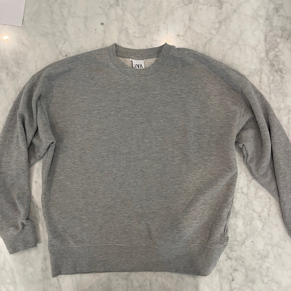 Zara | Sweaters | Zara Mens Classic Gray Crewneck Sweater | Poshmark